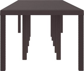 Zahradní stůl Hnědá 350 x 100 x 74 cm polyratan 3378525