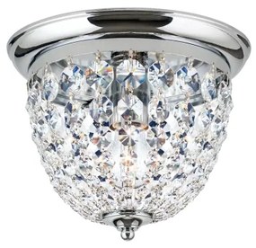 Orion DLU 1840/26-Křišťálové str. svítidlo PLAFOND 1xE27/40W/230V pr.26 cm chrom