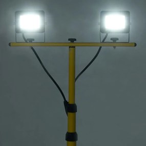 LED reflektor se stojanem 2 x 30 W studené bílé světlo 149660