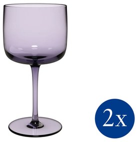 Sada sklenic na víno z kolekce LIKE GLASS LAVENDER, 2 ks