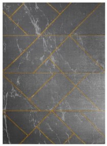 Hans Home | Kusový koberec Emerald geometric 1012 grey and gold - 160x220