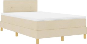 Postel s boxspringem s polštářem Krémová 120 x 190 cm textil 3338907