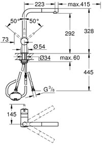 GROHE 32168000 - Dřezová baterie A lesklý chrom