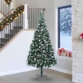 Umělý vánoční stromeček Zelená 240 cm PVC, ocel a plast 3396285
