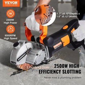 42 mm elektrický nástěnný řezací stroj na drážkování stěn 4800 W
