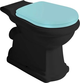 Sapho Kerasan Retro - WC kombi mísa, zadní odpad, matná černá 101331