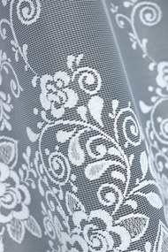 Dekorační žakárová záclona s řasící páskou ARLETTA 160 bílá 300x160 cm MyBestHome