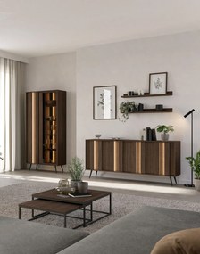 Moderní čtyřdveřová komoda s LED osvětlením Amaro C 183 cm