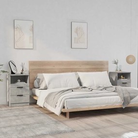 vidaXL Noční stolky 2 ks kompozitní dřevo [856845] Barva: Betonová šedá