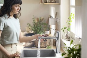 Hansgrohe Zesis M33, páková kuchyňská baterie 160, vytahovací sprška, 2jet, chromová, HAN-74822000