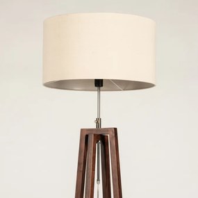 Stojací designová lampa Paola Crema Maison and Dark Wood