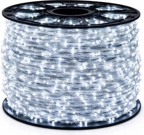 Eco Fix LED světelný řetěz, venkovní, 80 m, ledová bílá, 800 diod, čirý kabel, IP67, cívka