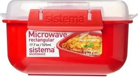 Sistema Microwave Krabička na ohřev jídla 525 ml červená