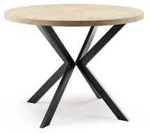 Jídelní stůl ELA 100 cm - dub sonoma/černá