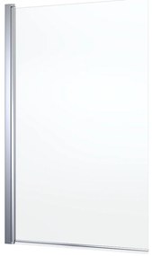 Oltens Fulla vanová zástěna 85 cm jednodílný chrom lesk/čiré sklo 23102100