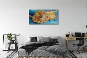 akrylový obraz Umění květiny slunečnice 125x50 cm
