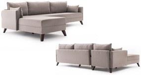 Hanah Home Designová pohovka BELLA krémová levá 275 cm 825BLC1512