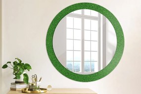 Kulaté dekorativní zrcadlo Zelená tráva fi 80 cm