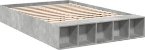 Rám postele betonově šedý 160 x 200 cm kompozitní dřevo 3280555