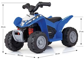 Elektrická čtyřkolka Milly Mally Honda ATV modrá