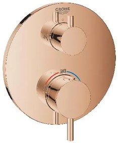 Grohe Atrio - Termostatická baterie pod omítku pro 2 spotřebiče, Warm Sunset 24135DA3