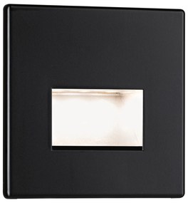 Paulmann 93094 Edge Quadro, svítidlo do stěny, 1x1,1W LED 2700K, matná černá, 8x8cm