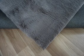 Vopi | Kusový koberec Fluffy 4020 dark grey - 120 x 170 cm