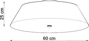 Stropní svítidlo VEGA 60 černé