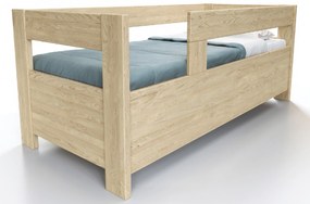 Vlastní výroba Jasanová postel Ela se dvěma opěrkami a úložným prostorem
