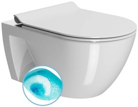 GSI PURA ECO závěsná WC mísa, Swirlflush, 36x55cm, bílá ExtraGlaze - 880711