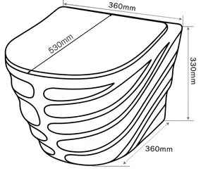 BPS-koupelny Podomítkový modul Geberit DuoFix s WC mísou SL-WH-RIM-03 + ovládací tlačítko Delta 50 černá mat