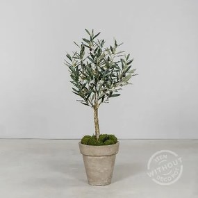Květina umělá Bonsai Olivovník v květináči, 93cm, textil, zelená, (balení obsahuje 1ks)|DPI|Ego Dekor
