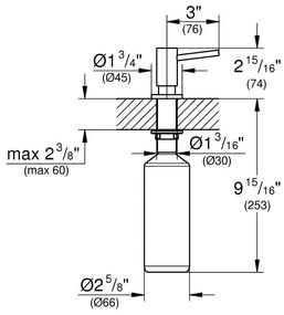 GROHE - Dávkovač mýdla Cosmopolitan, kartáčovaný Hard Graphite 40535AL0