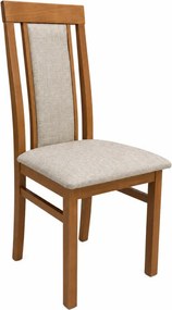 Vystavený set 2 jídelních židlí QUEEN LUX – buk / světlé čalounění