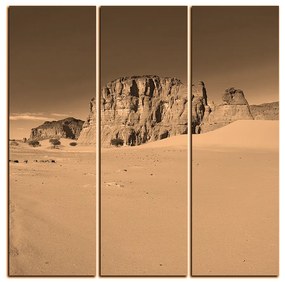 Obraz na plátně - Silnice v poušti - čtverec 3129FB (75x75 cm)