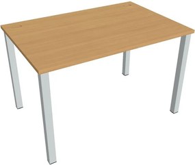 Kancelářský pracovní stůl Hobis US 1200, deskaakát, bílá RAL 9016