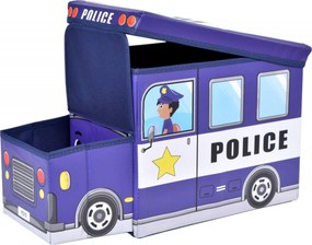 Skládací taburet / koš na hračky Policie
