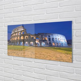 akrylový obraz Sunset Rome Colosseum 140x70 cm