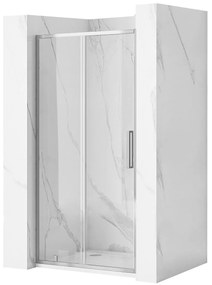 Rea Rapid Slide, posuvné sprchové dveře 1300 x 1950 mm, 6mm čiré sklo, chromový profil, REA-K5603