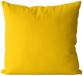 Polštář Žlutý sytý (Velikost: 55 x 55 cm)