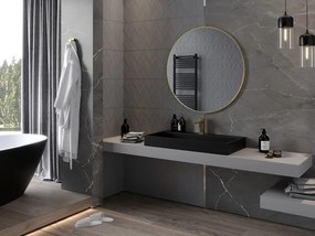 Mexen Loft, kulaté koupelnové zrcadlo 90 cm, barva rámu zlatá lesklá, 9850-090-090-000-50
