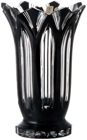 Váza Lotos II, barva černá, výška 255 mm