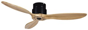 Exo 1074A-VX35B-02-57 stropní reverzní ventilátor Mistral DC, černý, javorové dřevo, ø132cm