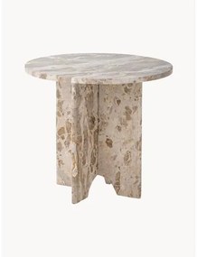 Kulatý odkládací stolek z mramoru Jasmia
