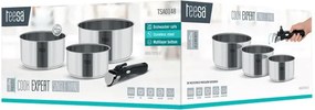 Sada hrnců TEESA Cook Expert Single Hand TSA0148 3ks