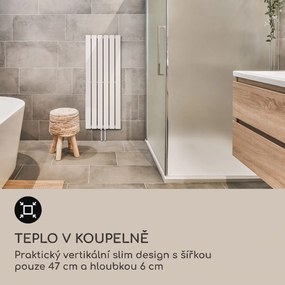 Blumfeldt Ontario 120x45 radiátor 1/2" boční připojení, montáž na zeď, 485 W