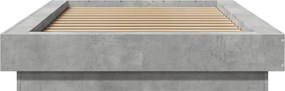 Rám postele betonově šedý 90 x 190 cm kompozitní dřevo 3281241