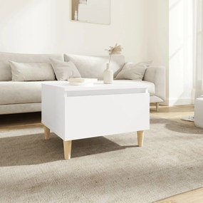 vidaXL Odkládací stolek 50 x 46 x 35 cm kompozitní dřevo [819510] Barva: Bílá