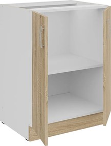 Levná kuchyňská linka SARA | 180 cm | bílá/dub sonoma