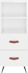 Skříň highboard bílá s vysokým leskem 34,5x34x180 cm kompozit 3200235